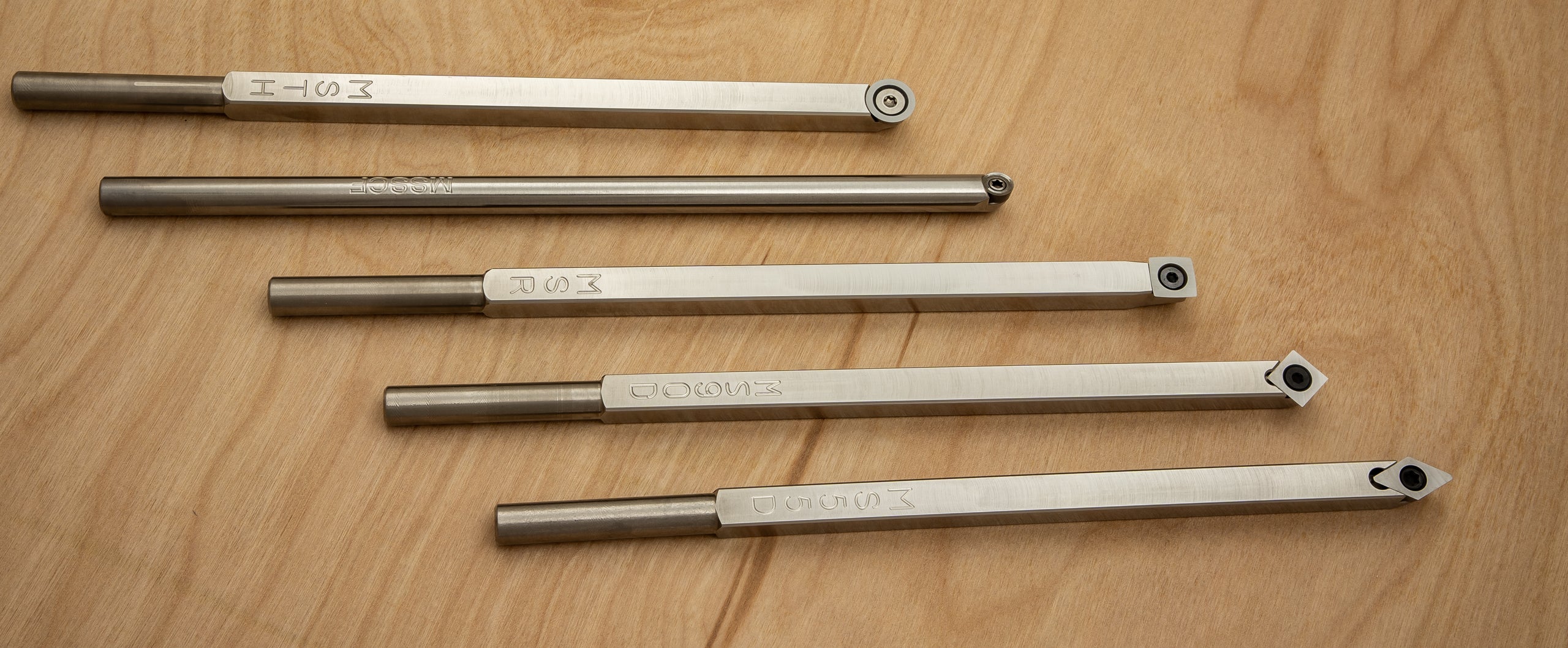 Carbide Tipped Woodturning Lathe Tools Mid Size 19" Overall Length ...