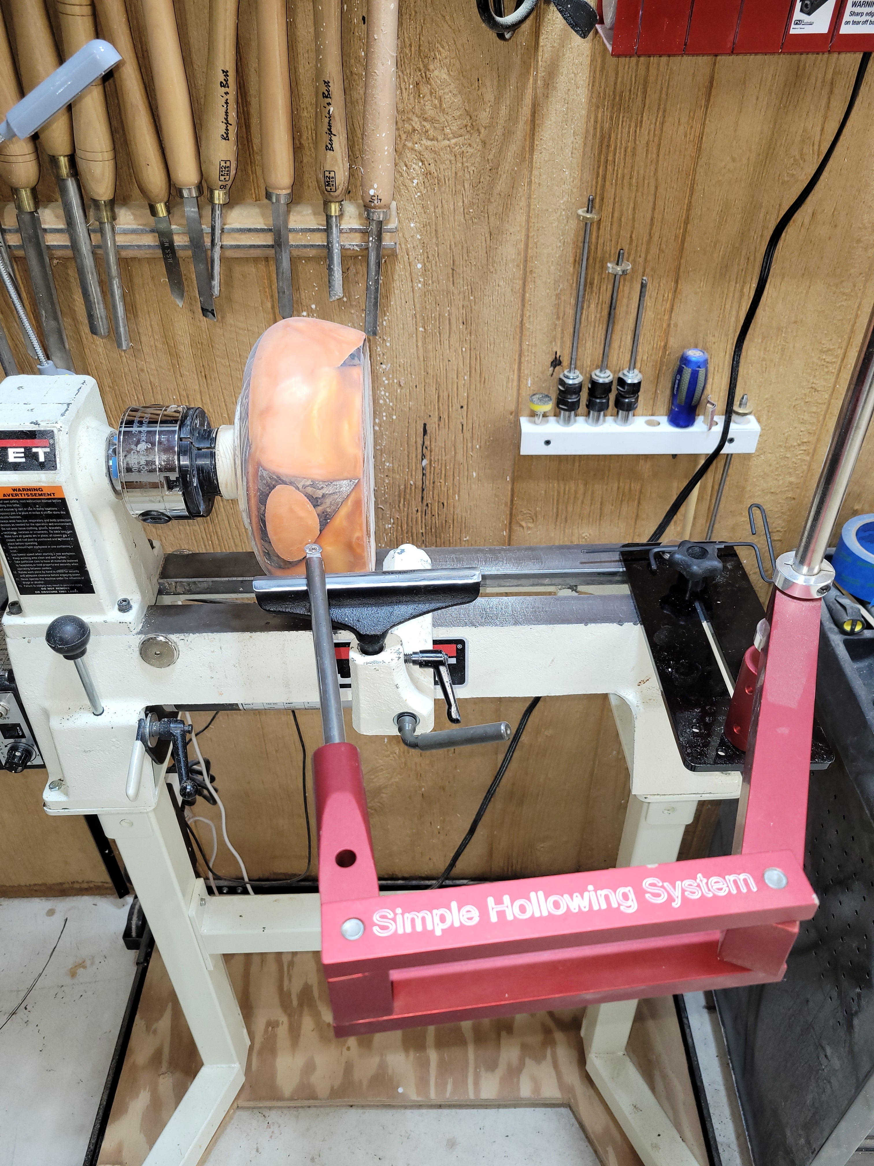 Simple Hollowing System with Laser, Extended Mounting Base & Tools for ...