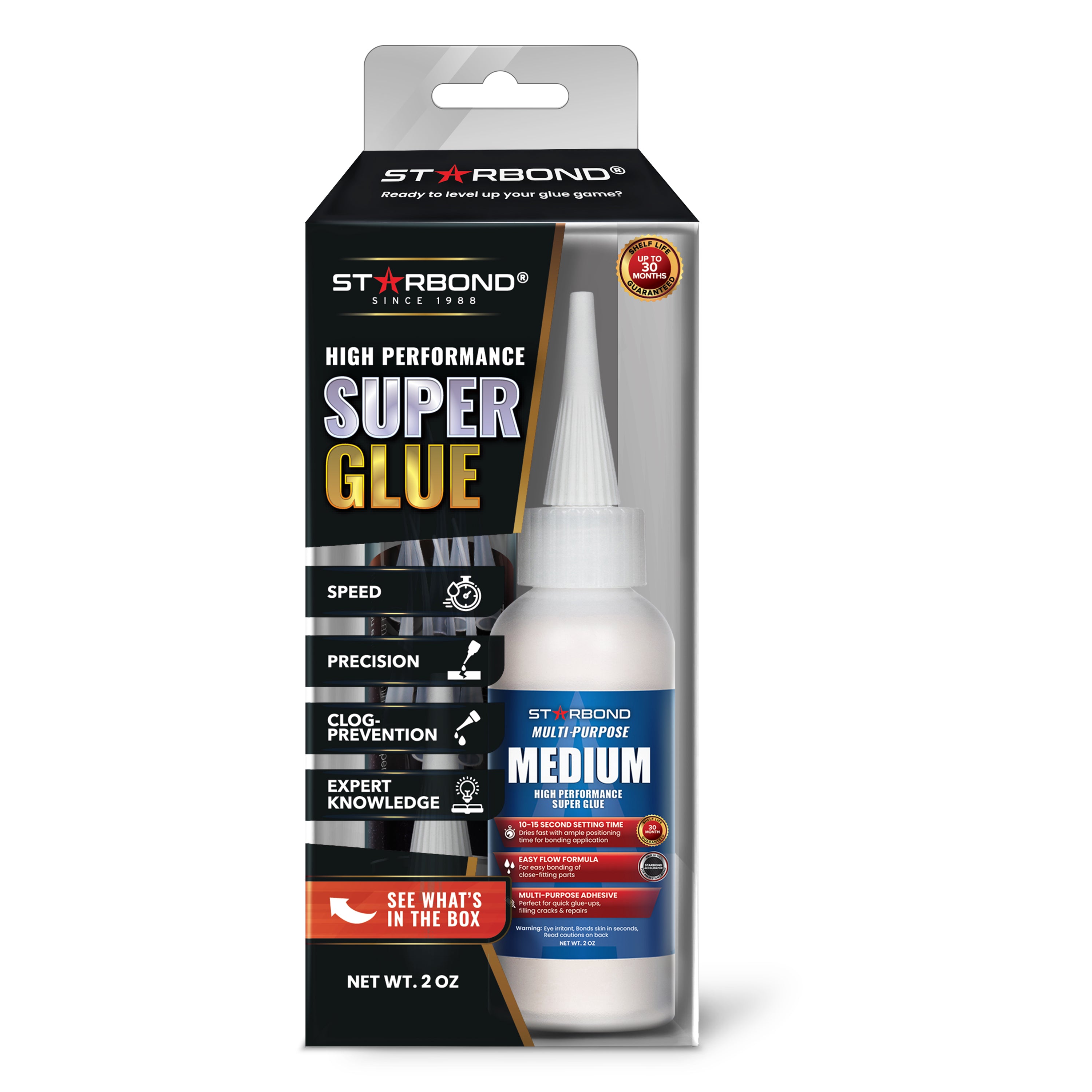 Starbond Medium CA Glue (Premium Cyanoacrylate Super Glue) for Quick G ...