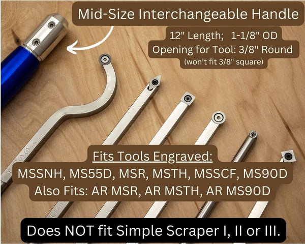 Mid Size Interchangeable Handle for woodturning lathe turning tools ...