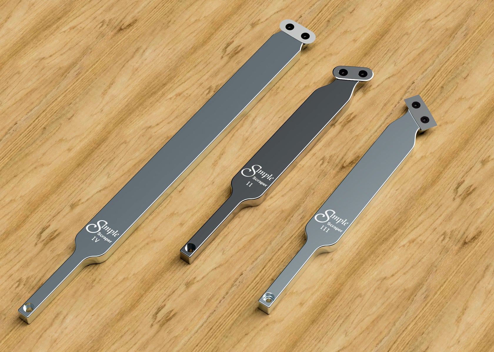 Scraper 3 Tool Set - Carbide Negative Rake Scraper | Simple Woodturning ...