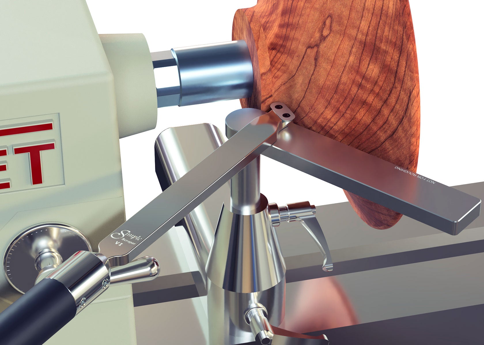 Scraper Flat Tool Rest Platform with Post and Clamping Collar for Lathe ...