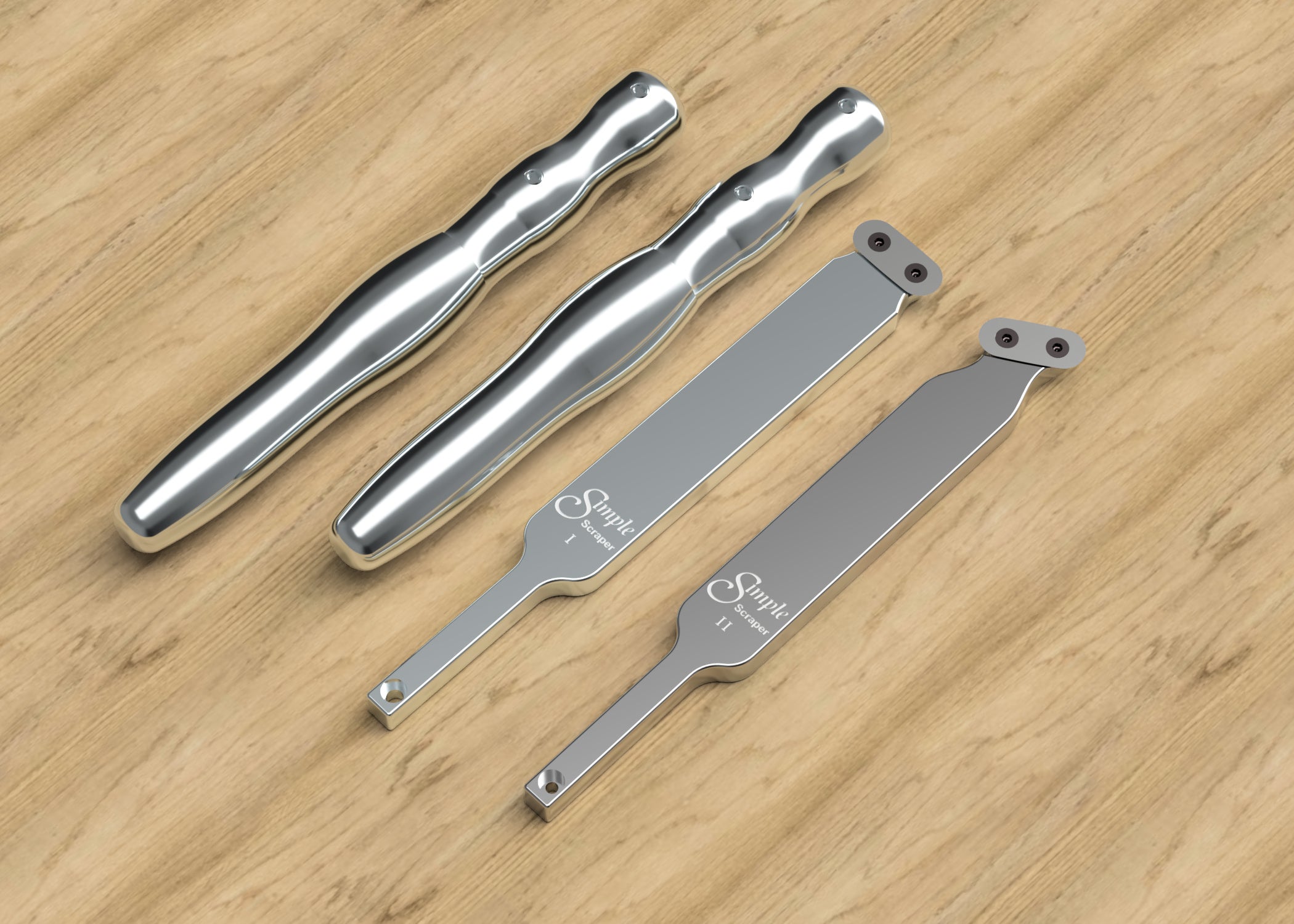 Woodturning 2 Tool Carbide Scraper Set - USA Made | Simple Woodturning ...