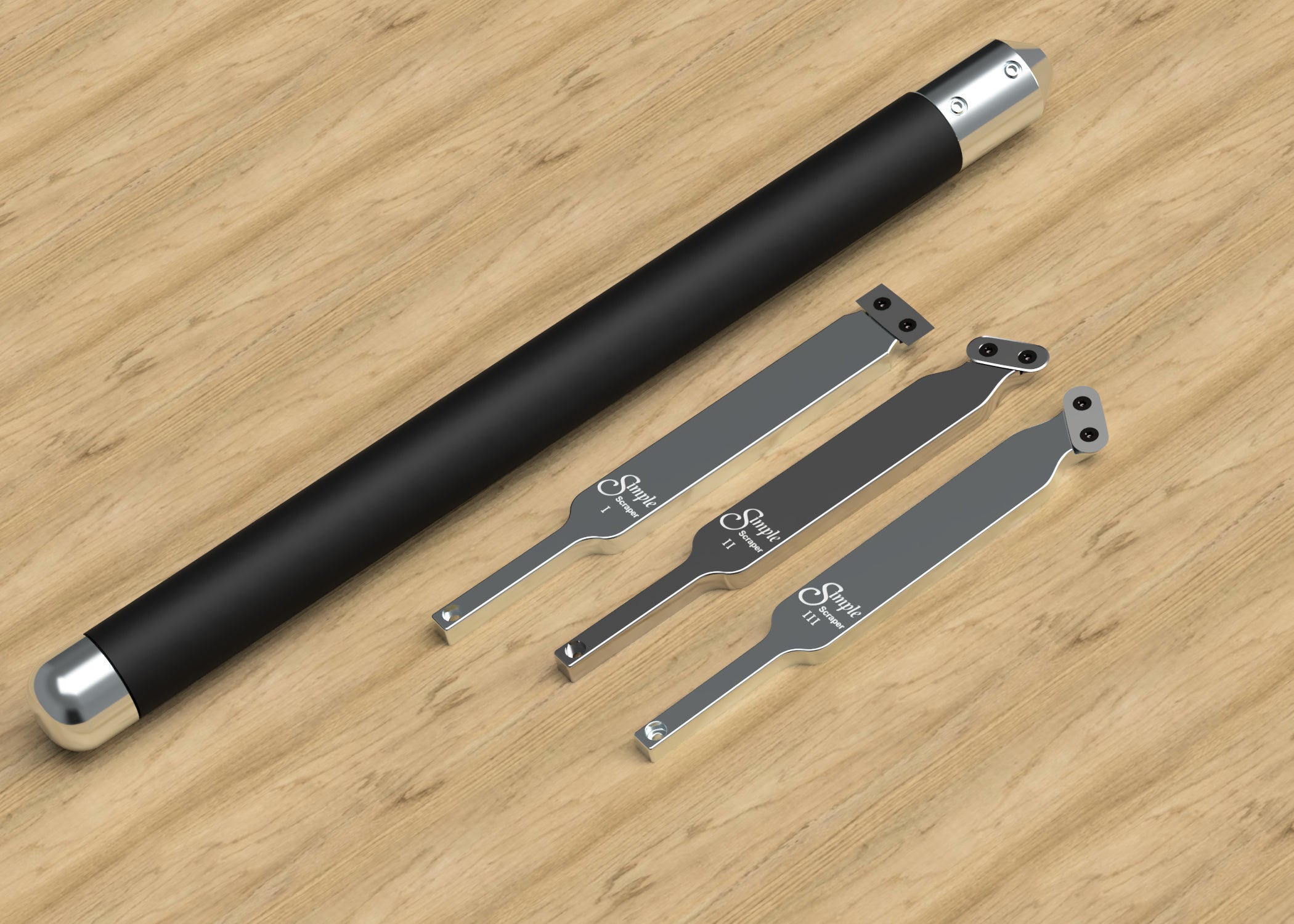 Scraper 3 Tool Set - Carbide Bowl Gouges | Simple Woodturning Tools