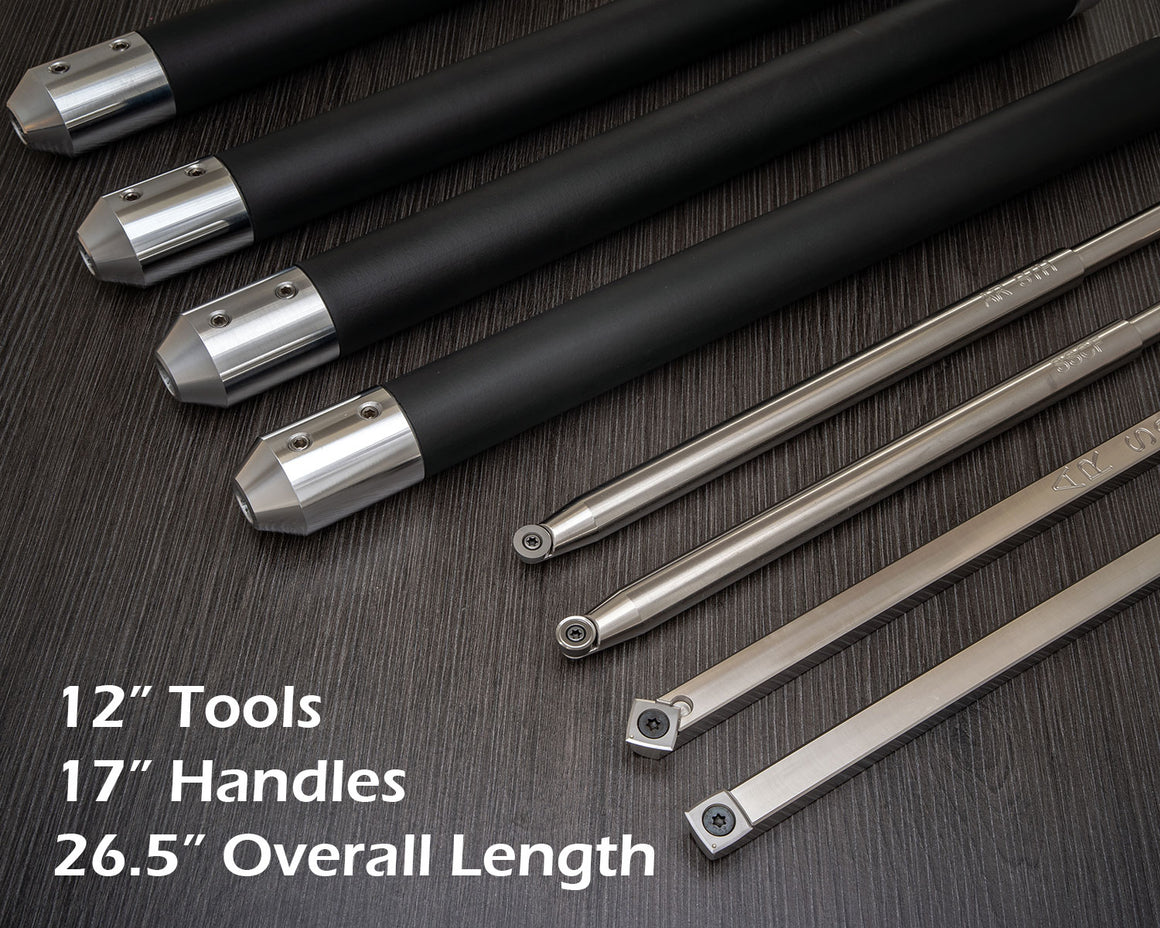 Acrylic Resin 4 Tool Set for Turning - Full Size 26.5" Overall | Simple ...