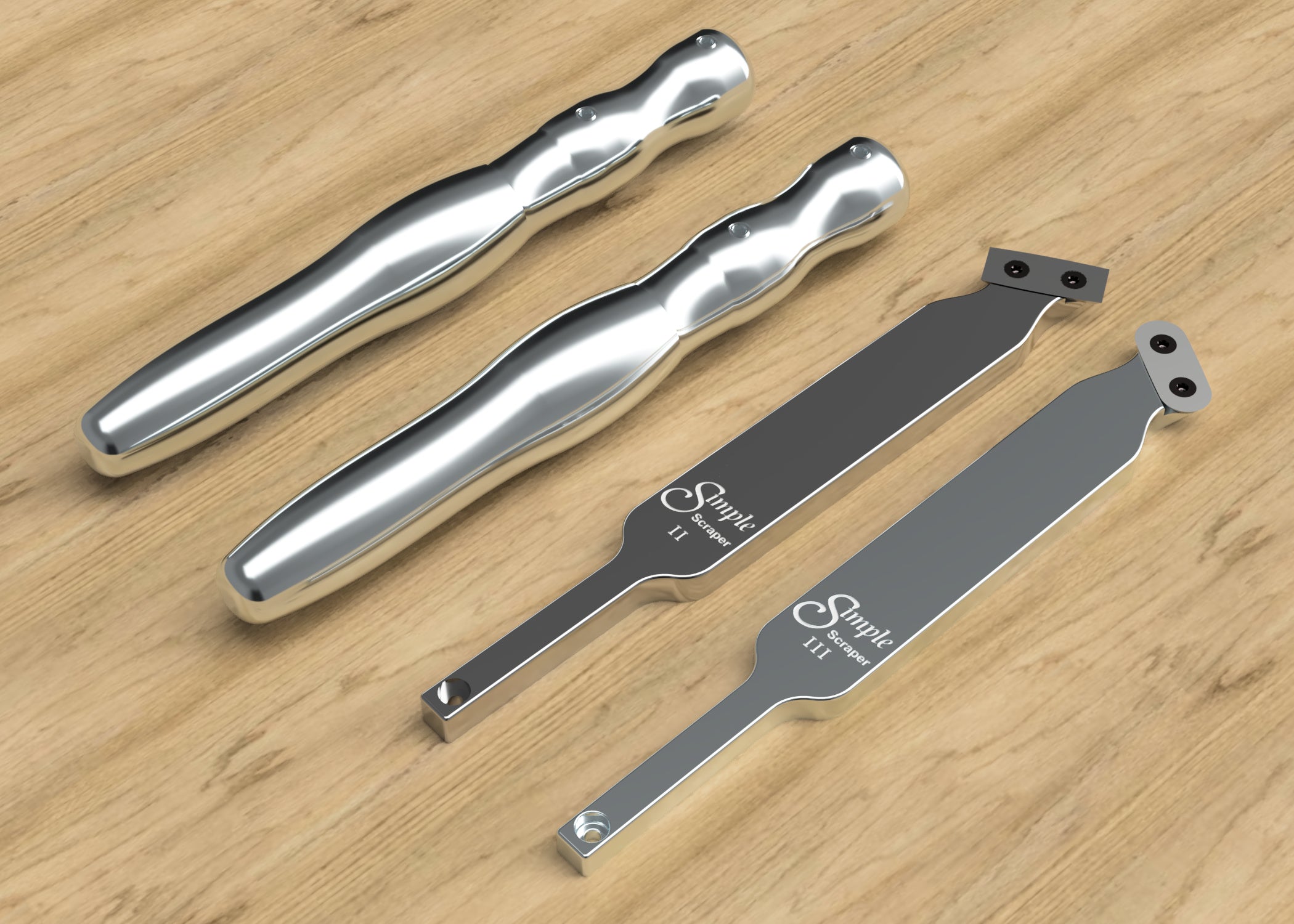 Scraper II and III Tool Set - Carbide Bowl Gouges | Simple Woodturning ...