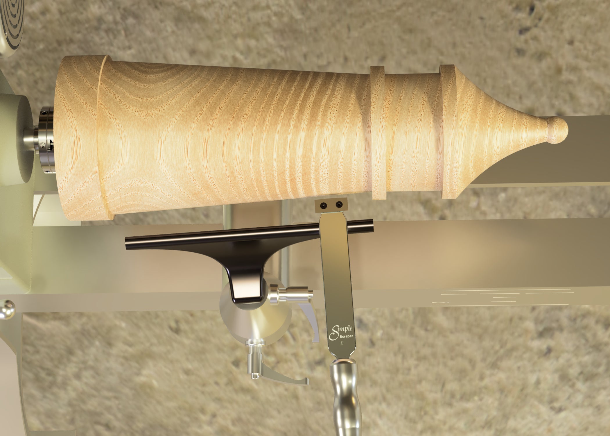 Wide Carbide Bowl Gouge Scraper for Shaping and Finishing on Wood Lathe ...