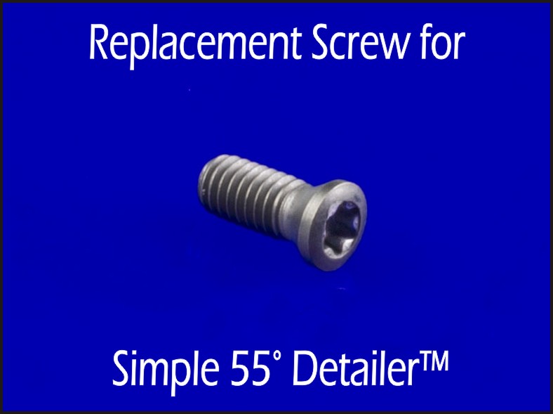 Screw for Full Size Simple 55° Detailer (S55D) Woodturning Tool ...