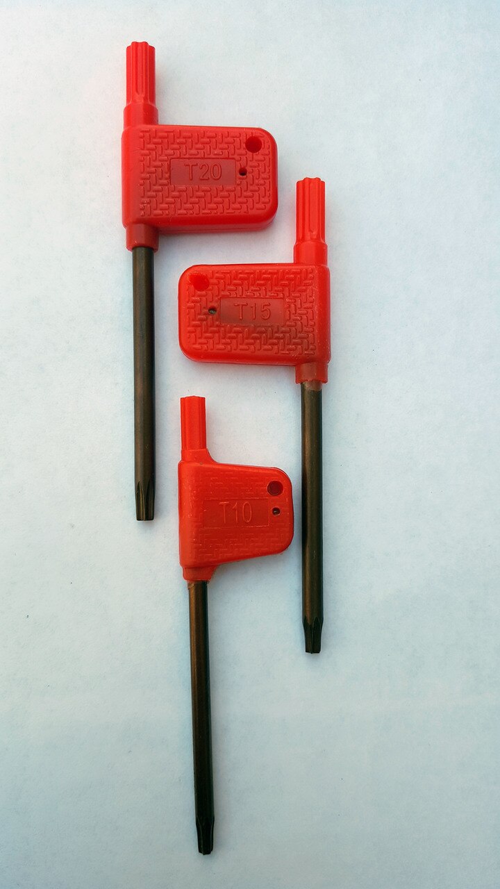 T10, T15 & T20 Torx Wrench 3 Pack | Simple Woodturning Tools